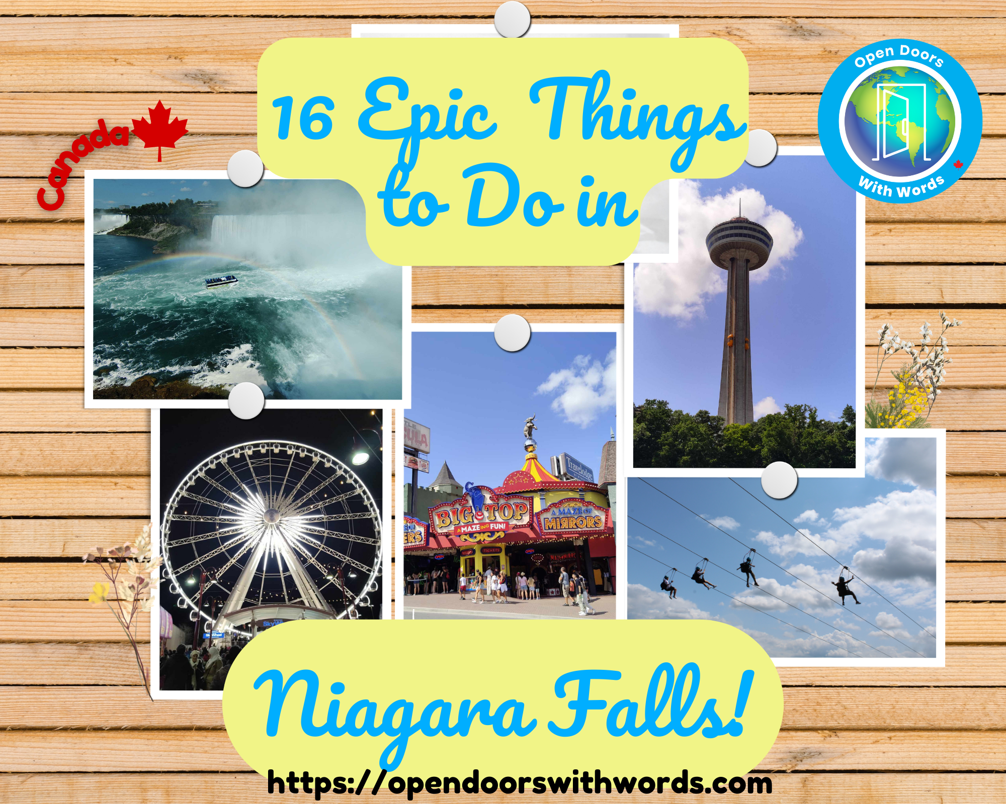 16 Epic Things To Do in Niagara Falls | Open Doors With Words