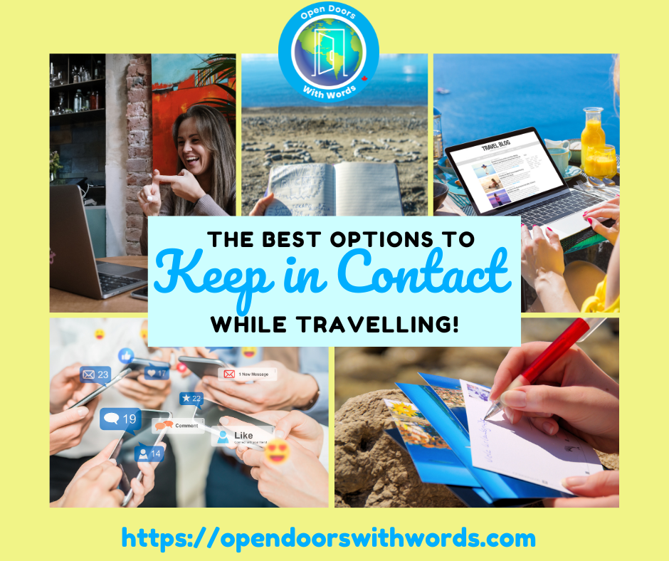 Best Ways to Keep in Contact While Travelling | Open Doors With Words