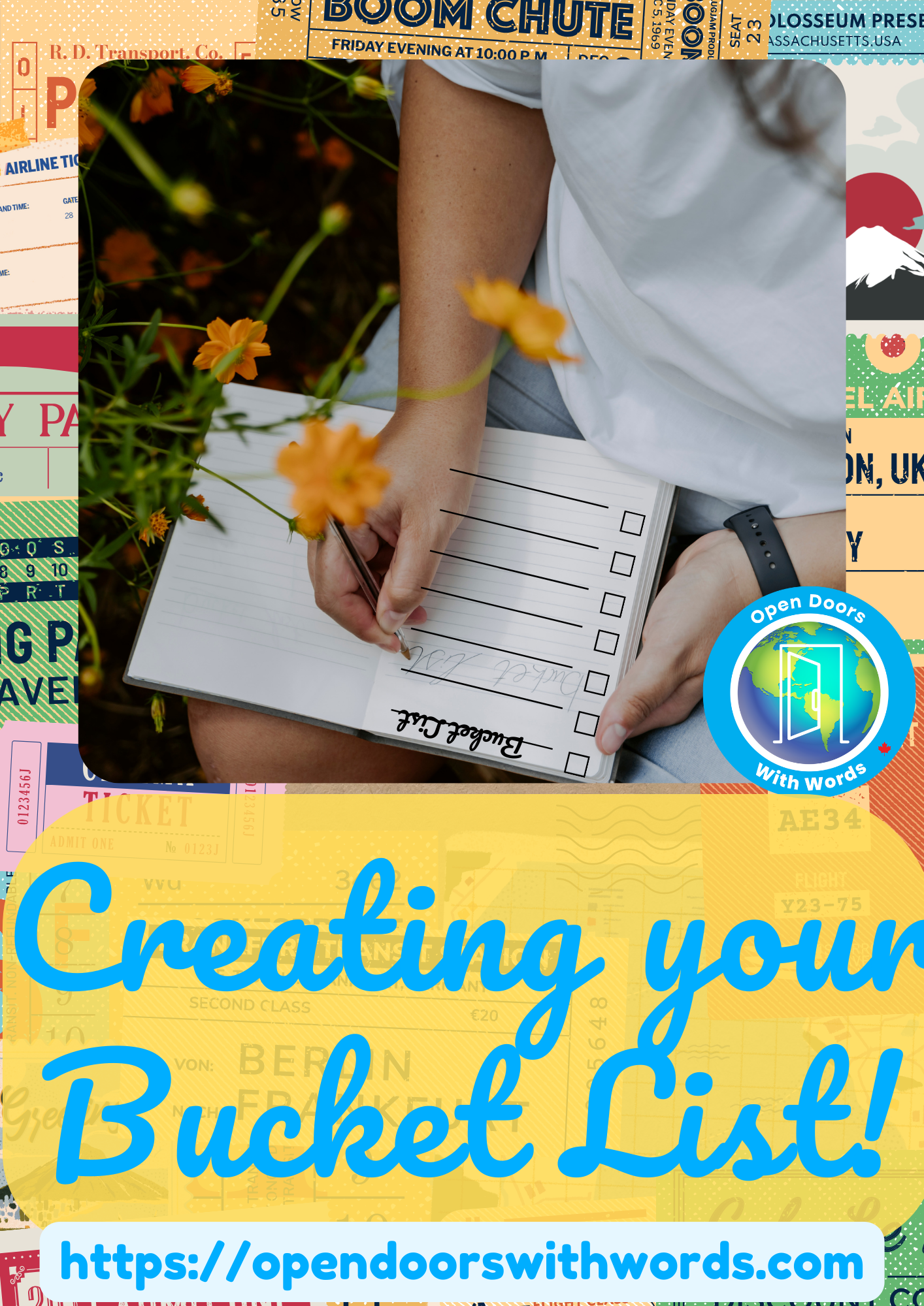 Creating your Bucket List | Open Doors With Words
